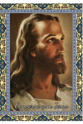 Santinhos Conversa com Jesus PE (Oração no Verso) - 7x10 cm